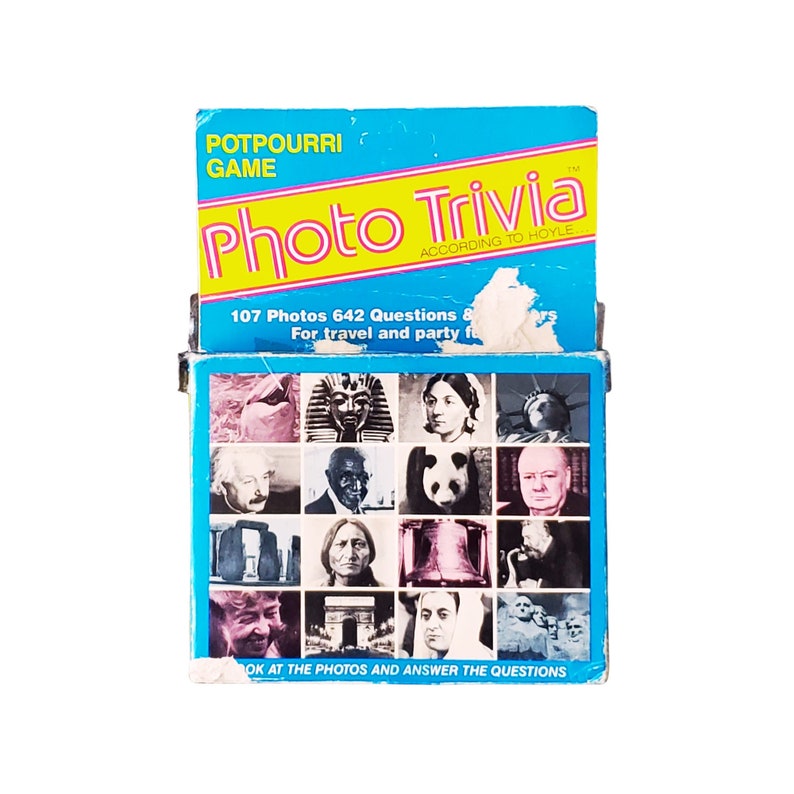 Vintage 1980s According to Hoyle Photo Trivia Card Game, Vintage Hoyle ...