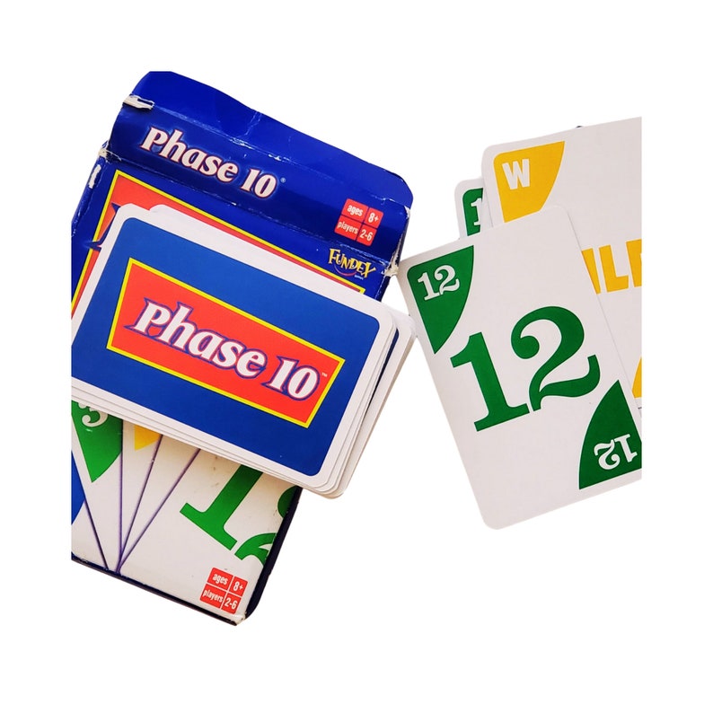 Phase 10 Card Game, by Fundex, 2000s Edition, Complete, Excellent ...