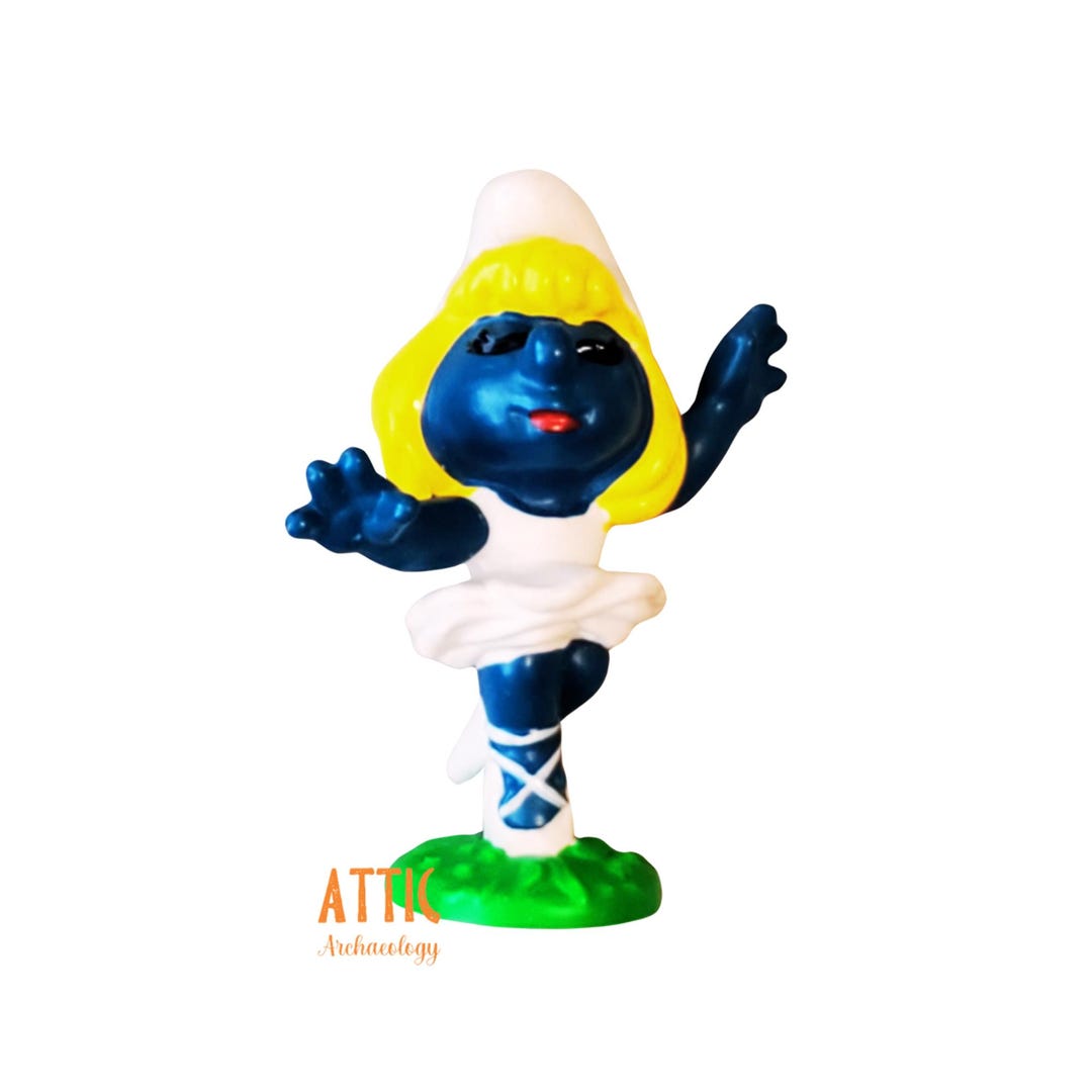 Vintage 1970s Ballerina Smurfette Figure, Like New, Rare Smurfette ...