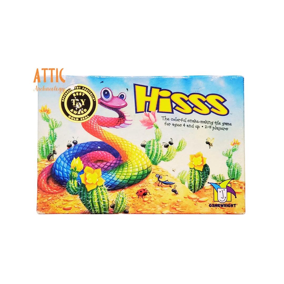 2000s Hisss Game, Hisss Snake-making Tile Game, Rare Vintage Hiss Game ...