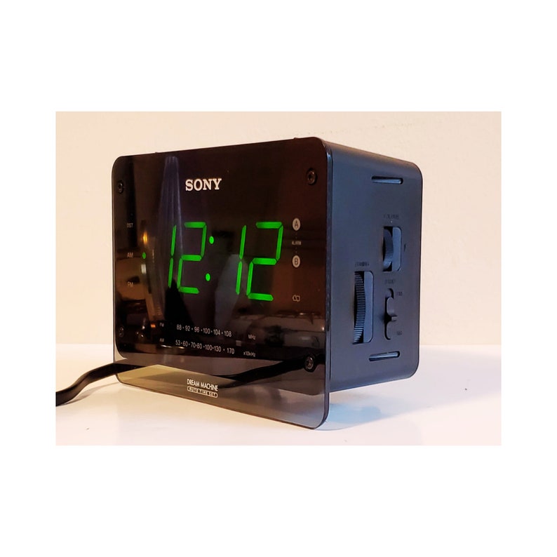2000s Sony Dream Machine Alarm Clock Radio, Large Green LED Display ...