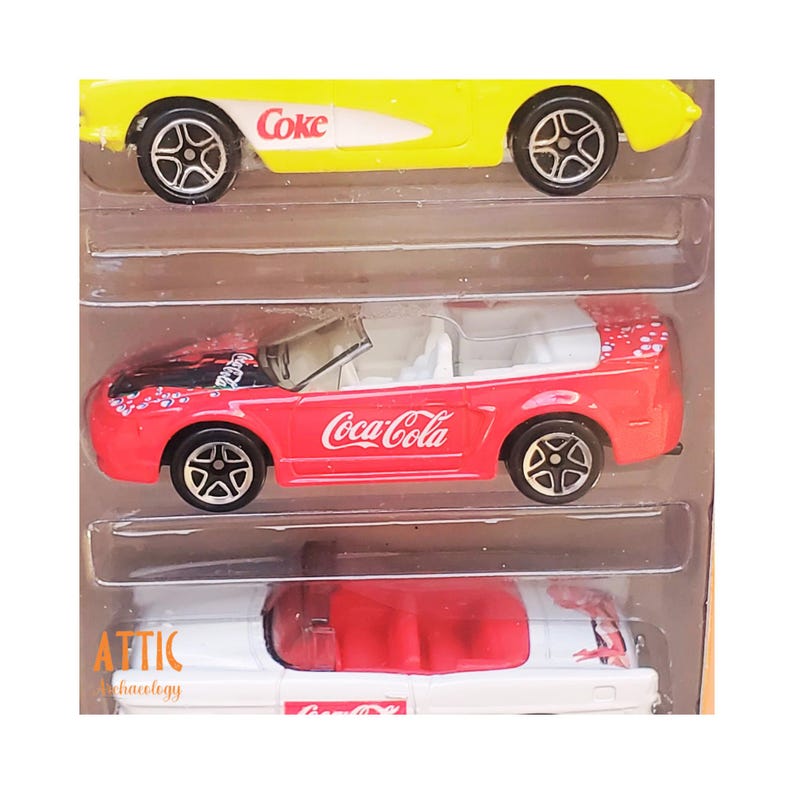 Vintage 1990s Matchbox Diecast Coca-cola 5 Car Pack, Sealed Like New ...