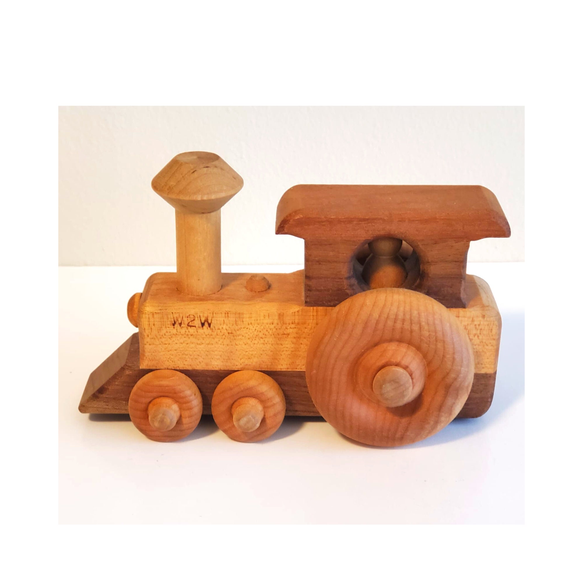 Vintage Wooden Locomotive Toy, Wood Train Toy, 6x3, in Great Condition ...