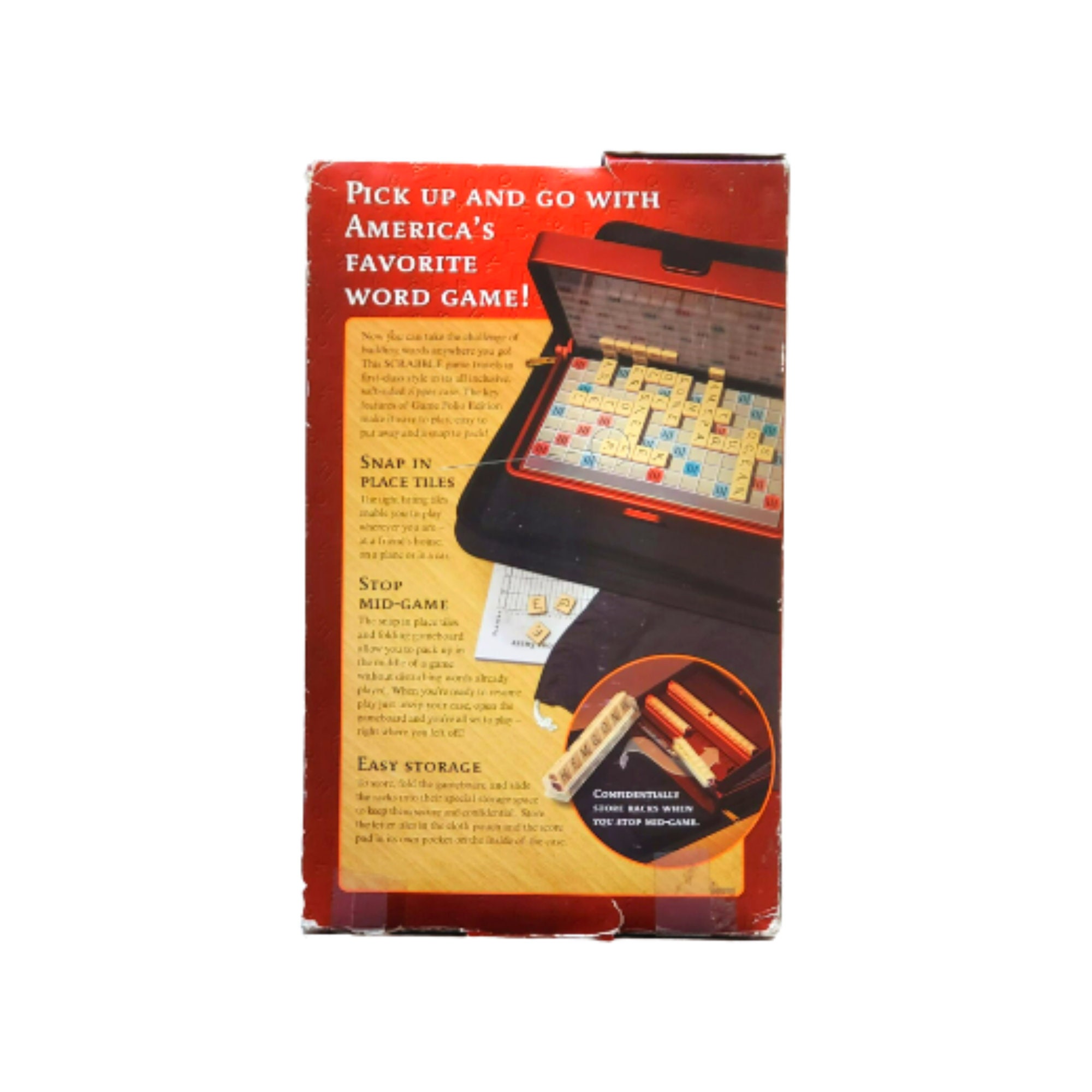 Sealed/vintage 2001 Scrabble Game, Folio/travel Edition, Parker ...