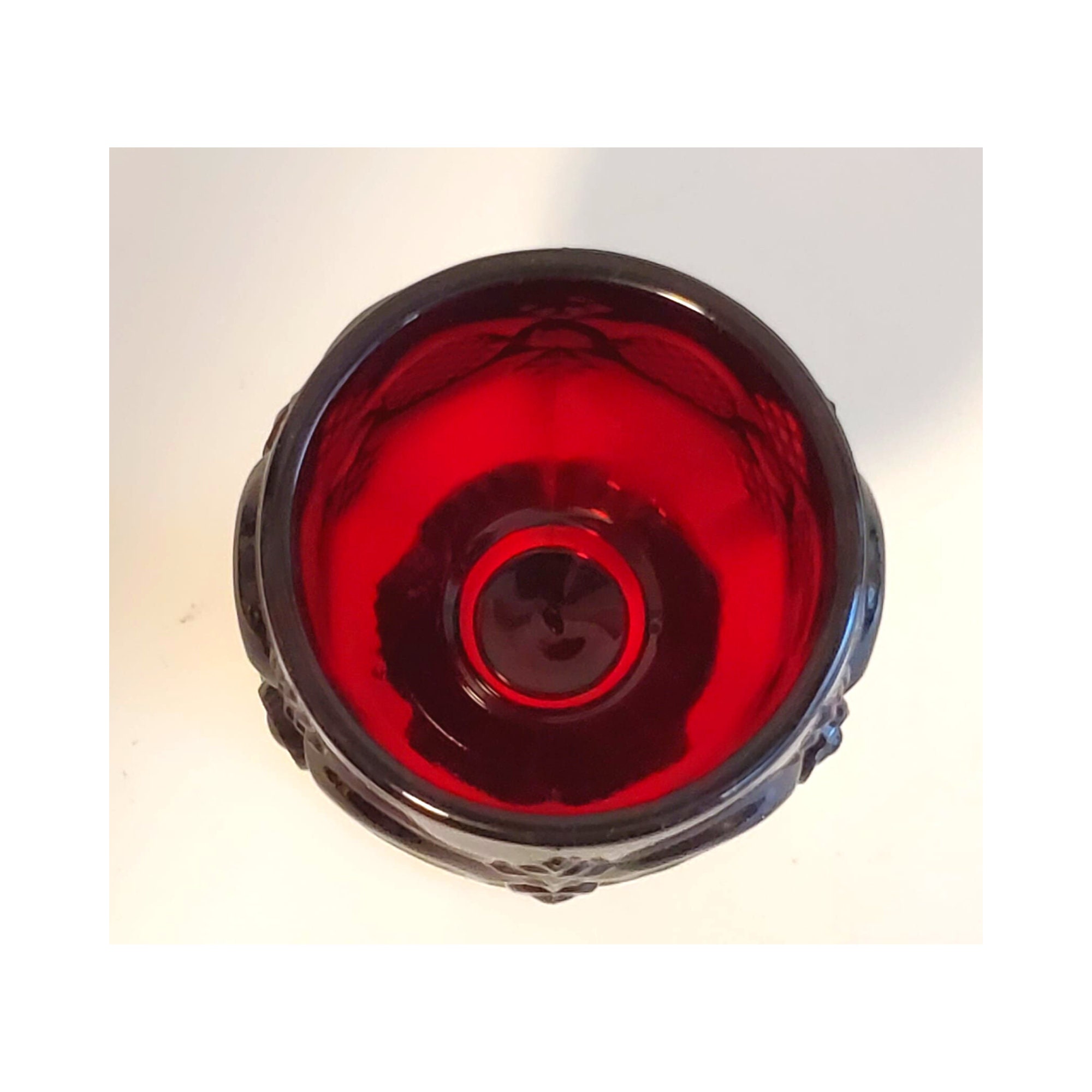 Vintage Ruby Red Glass Chalice/goblet, 5, by Avon, Great Condition ...