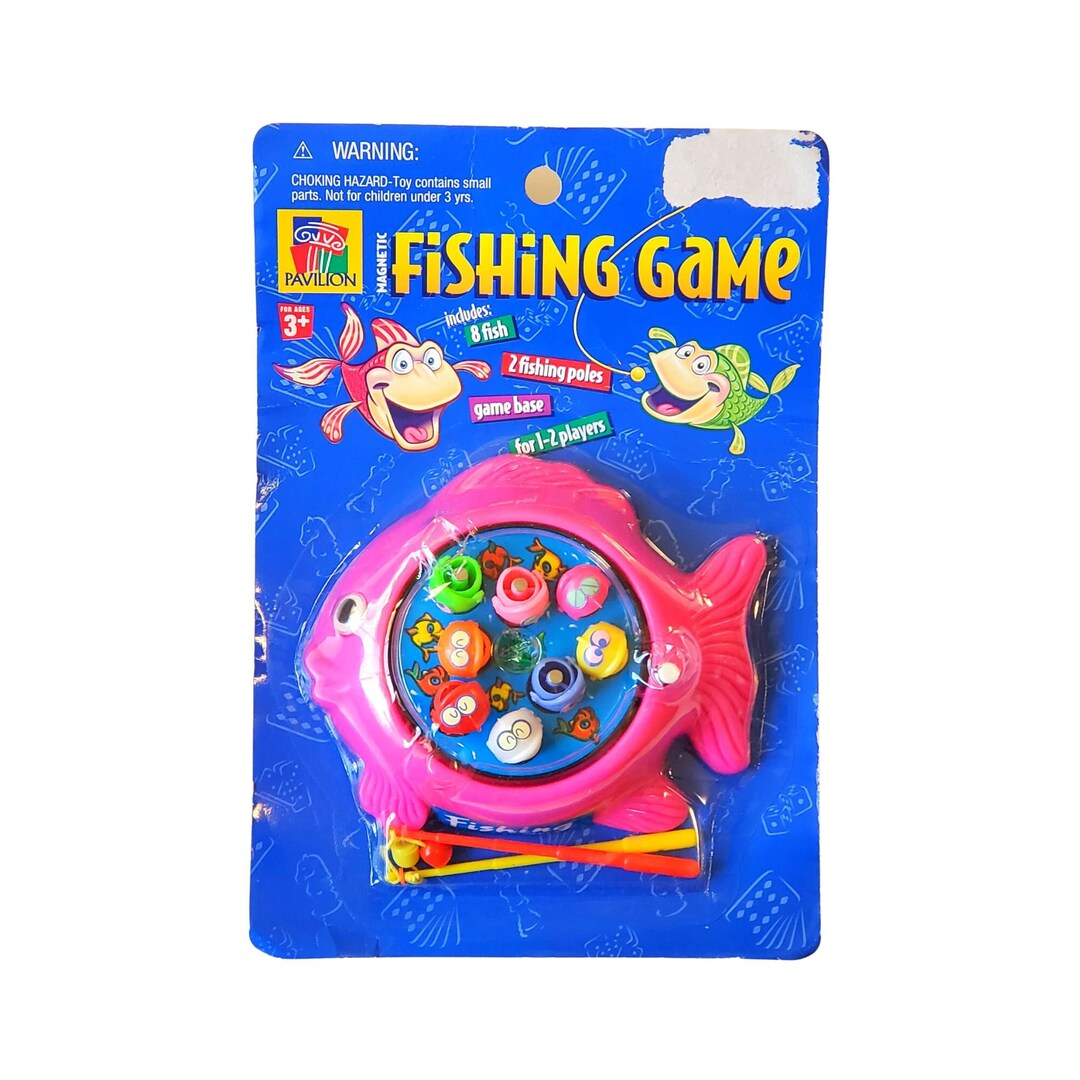 Vintage 1990s Magnetic Fishing Game, Sealed, Toys-r-us Original (toys-r ...