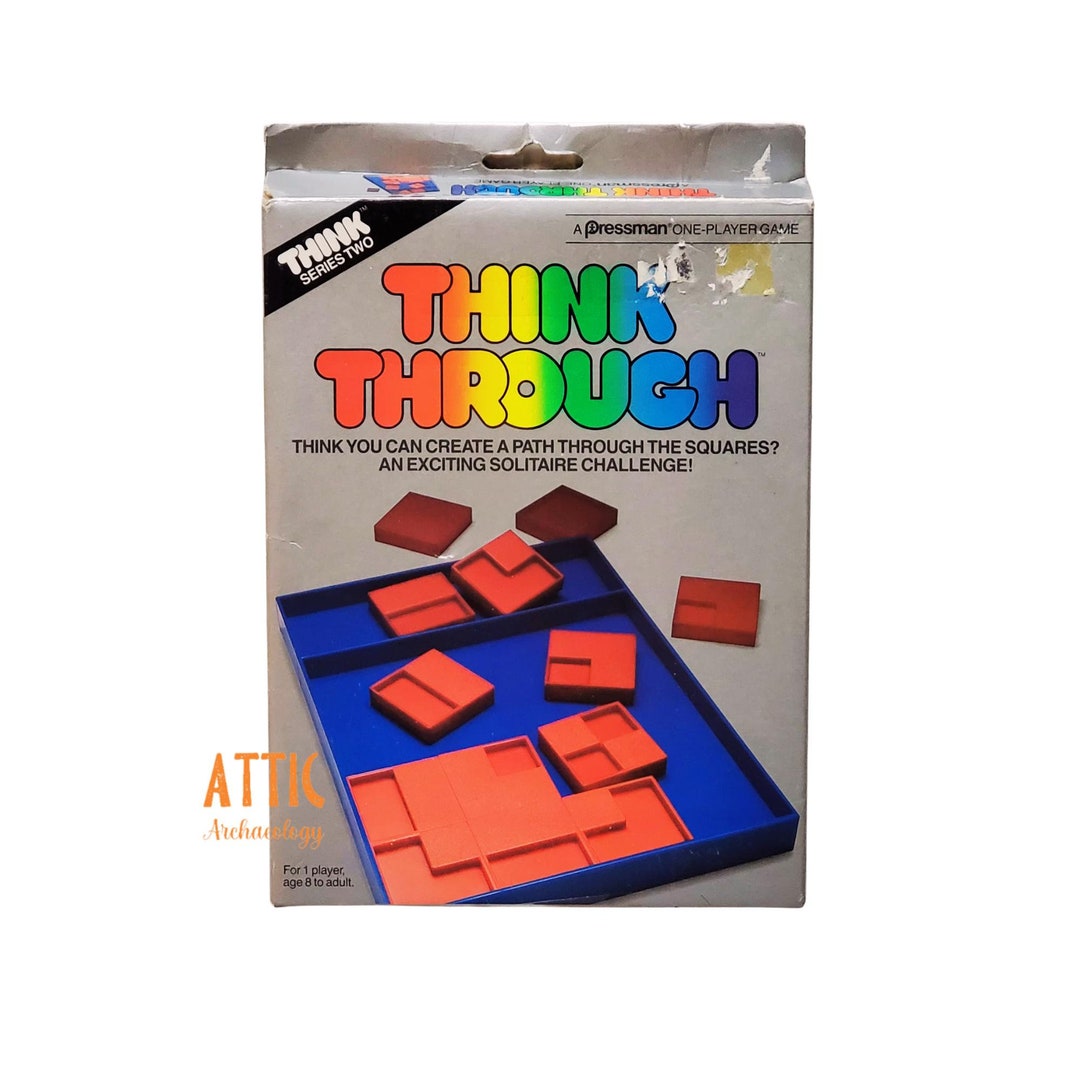 Vintage 1980s Think-through Puzzle, by Pressman, Complete, Excellent ...