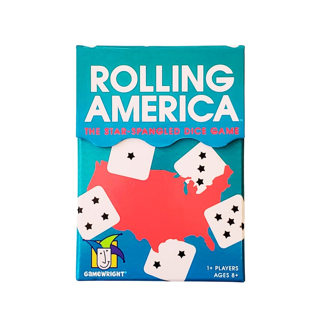 Rolling America Dice Game, Like New, by Gamewright, U.S. Dice Game ...