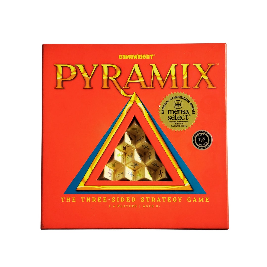 Pyramix Strategy Game, Pyramix Board Game, Three Sided Strategy Game ...