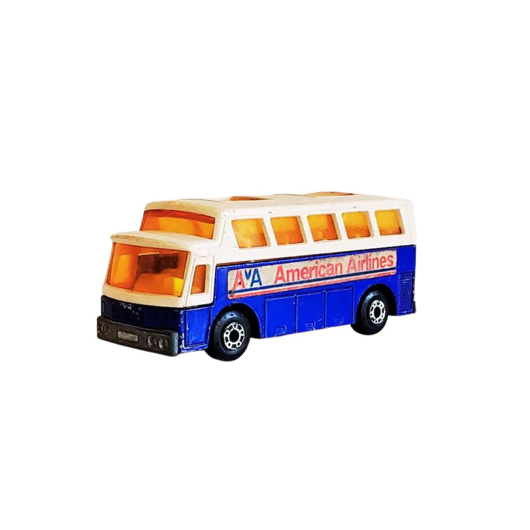 Vintage 1977 Matchbox Diecast Airport Coach, American Airlines Purple ...