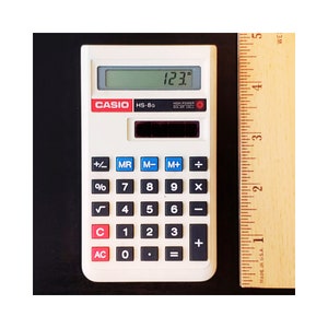 Vintage Casio Solar Calculator, 1980s Casio Pocket Calculator, Great ...