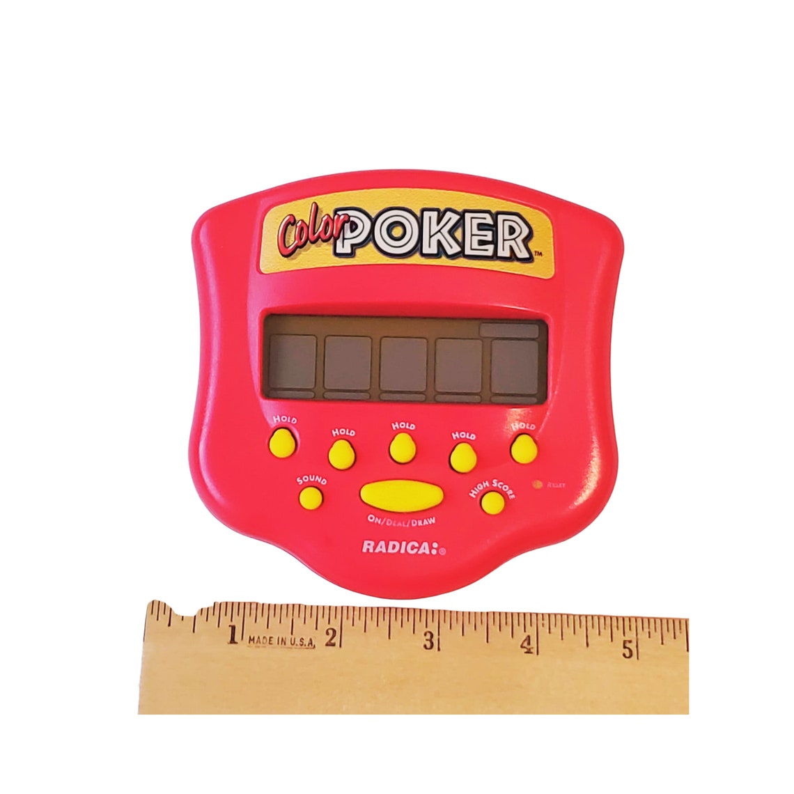 Vintage 1990s Radica Color Poker Electronic Handheld Game, Color ...