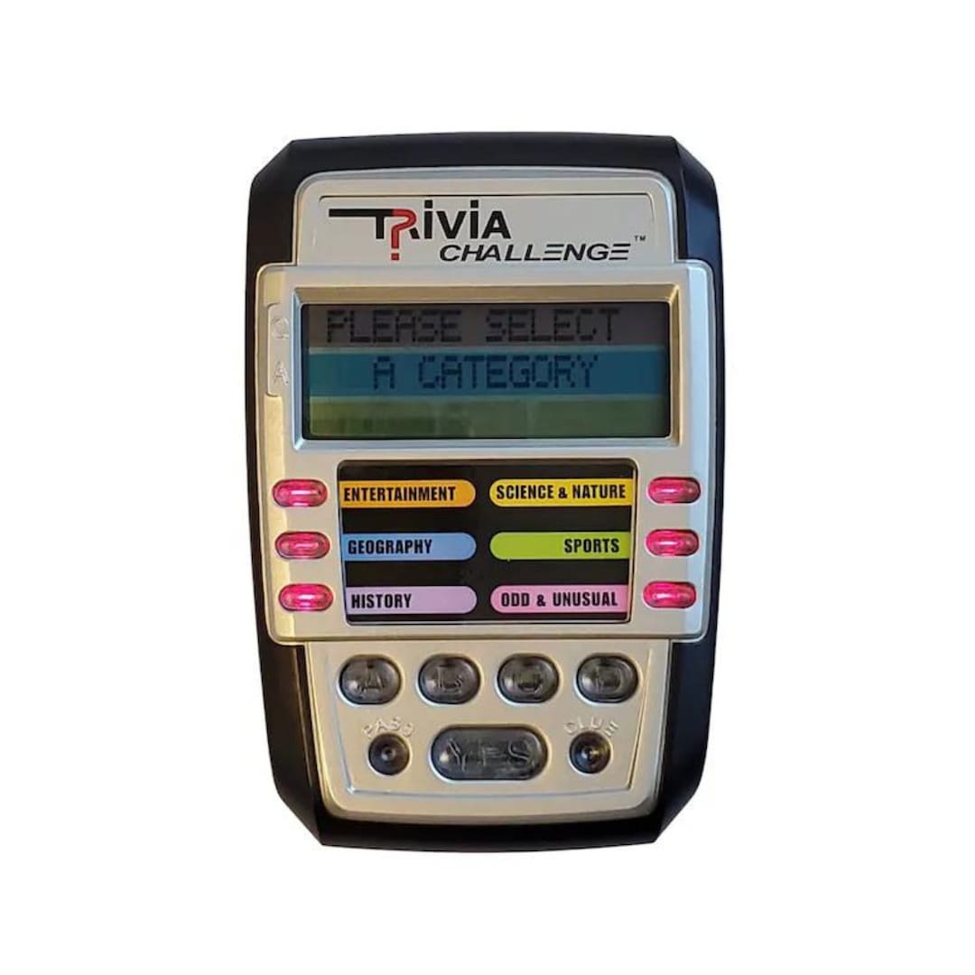 Handheld Electronic Trivia Game, Retro Trivia Challenge Game by ...
