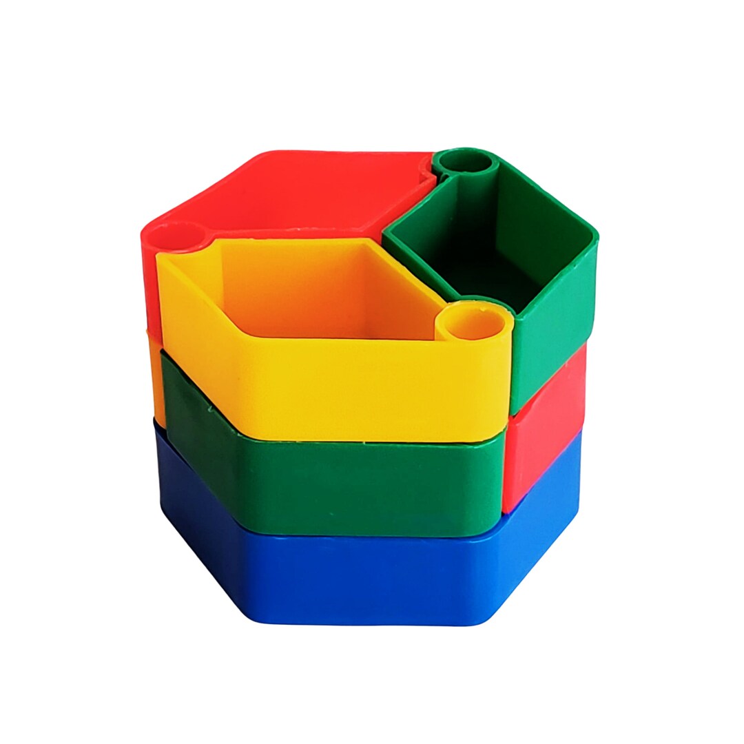 Vintage 1990s Hexagonal Swivel Tray Organizer, Swivel Trays Container ...