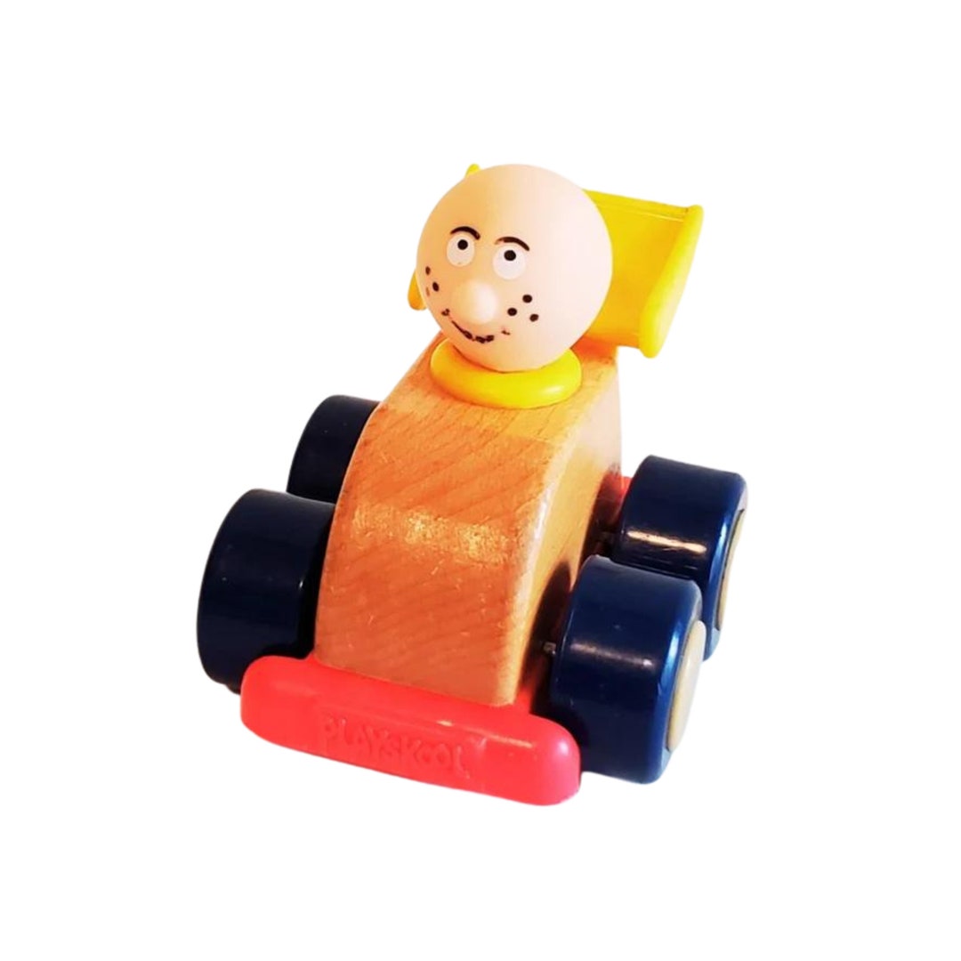 Vintage 1980s Playskool Wooden Toy Car, in Great Shape! (vintage ...