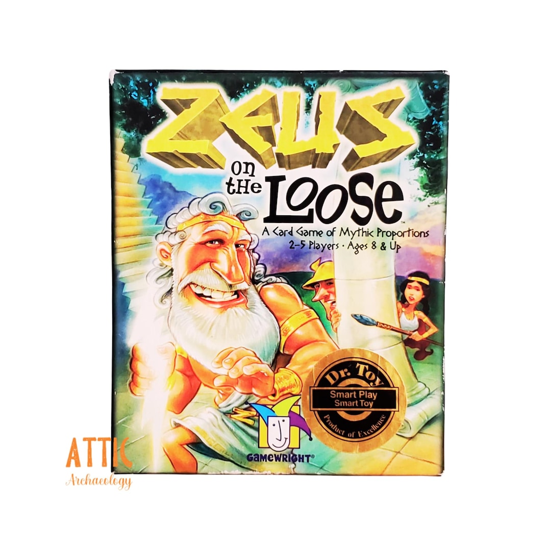 Zeus on the Loose Card Game, Like New, by Gamewright, Zeus Game, Greek ...