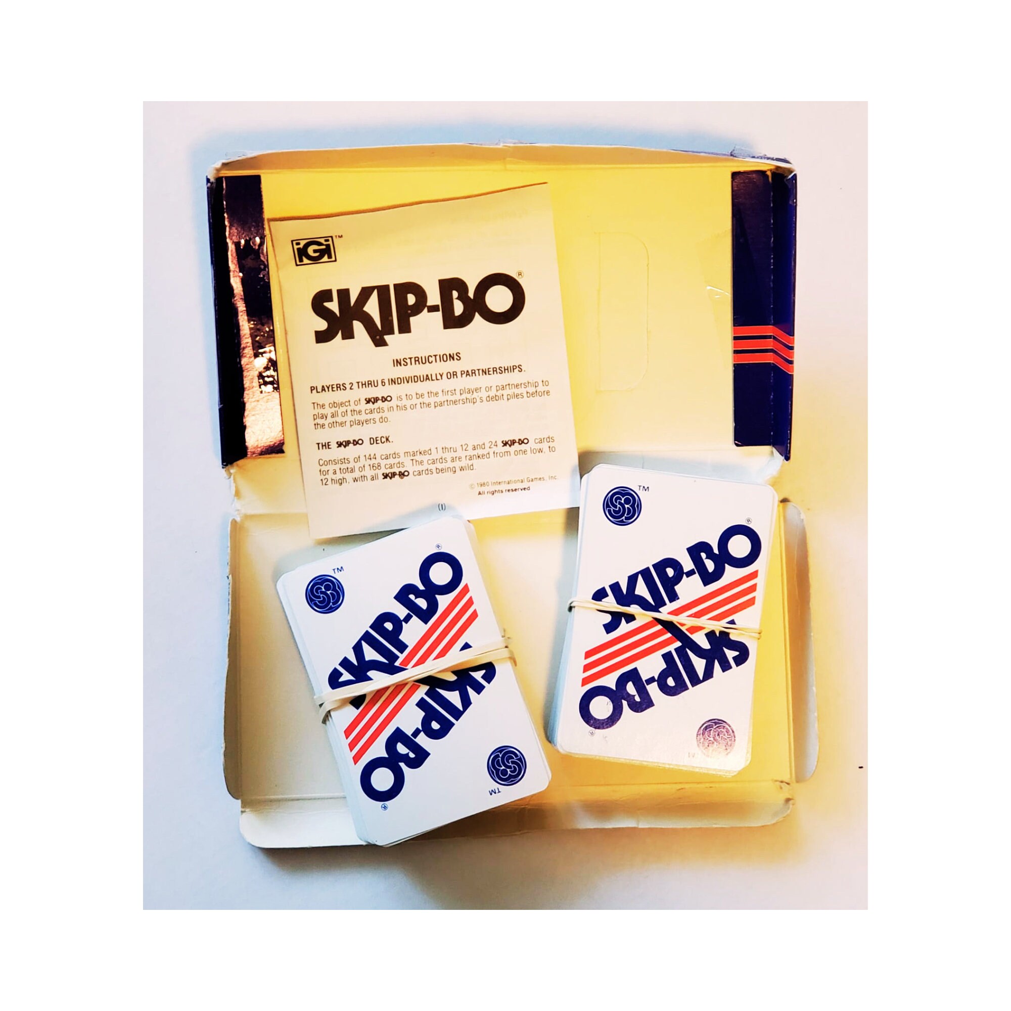Vintage 1980 Skip-bo Card Game, Complete/great Condition classic Game ...