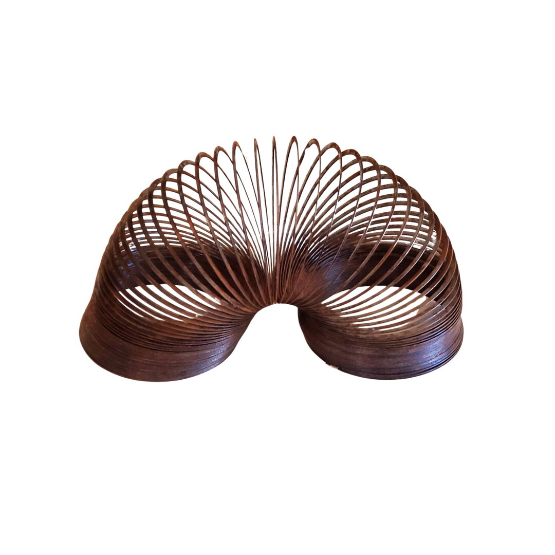 Vintage Metal/steel Slinky Toy, Great Condition and Patina -original ...