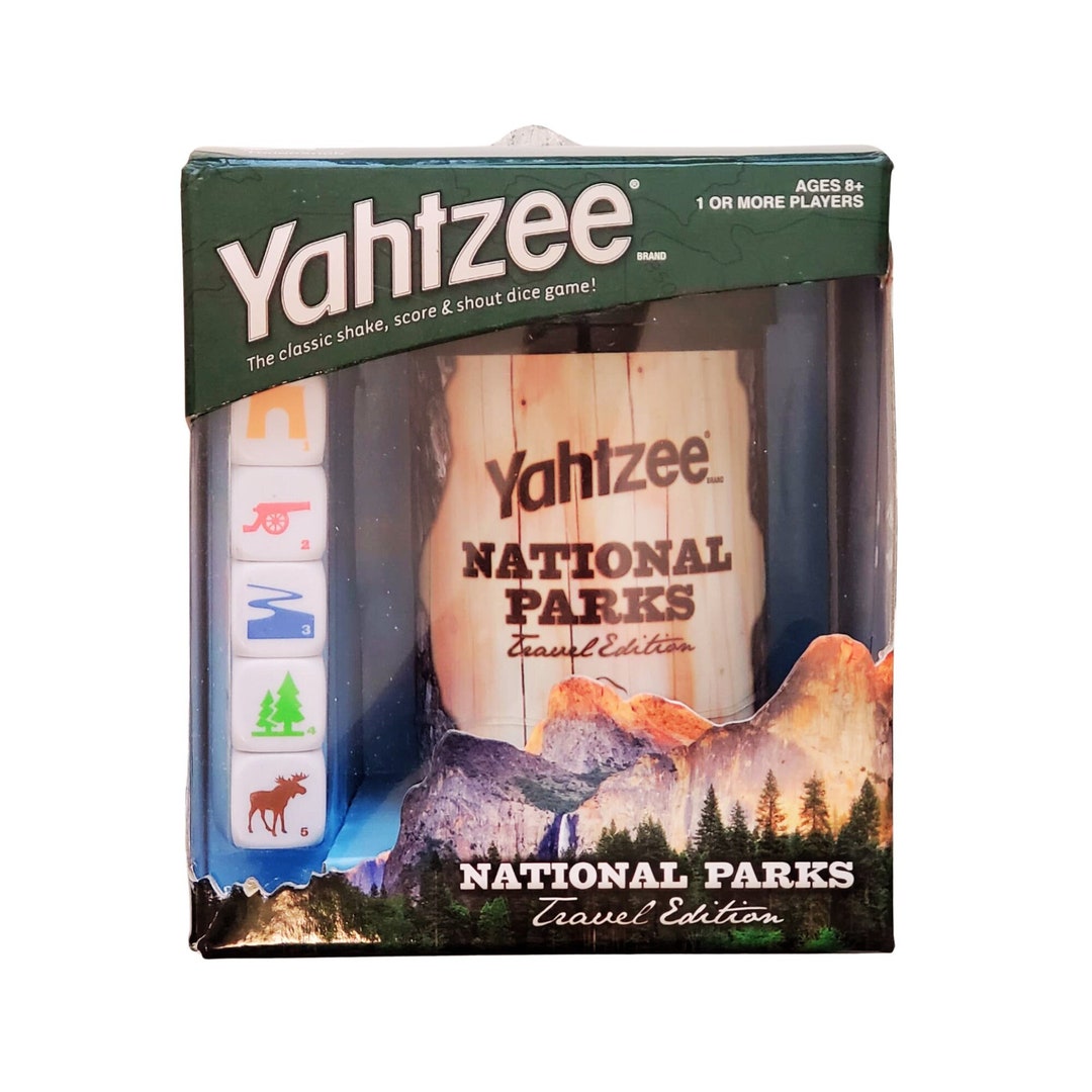 Yahtzee National Parks Edition, by Hasbro, Like New (geography Dice ...