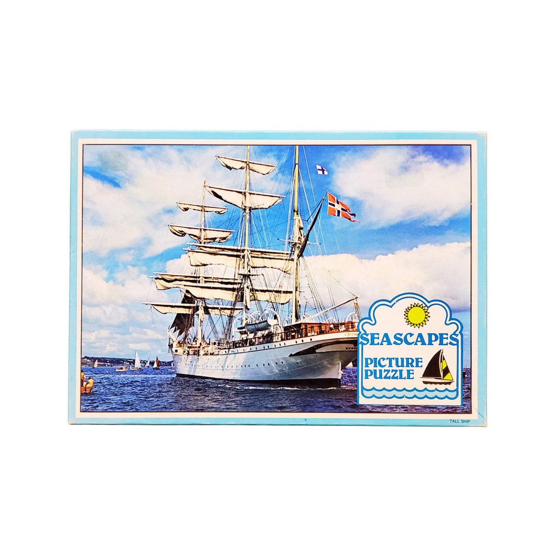 Vintage 1980s Warren Old Ship Puzzle, Sealed, 500 Piece, Vintage ...