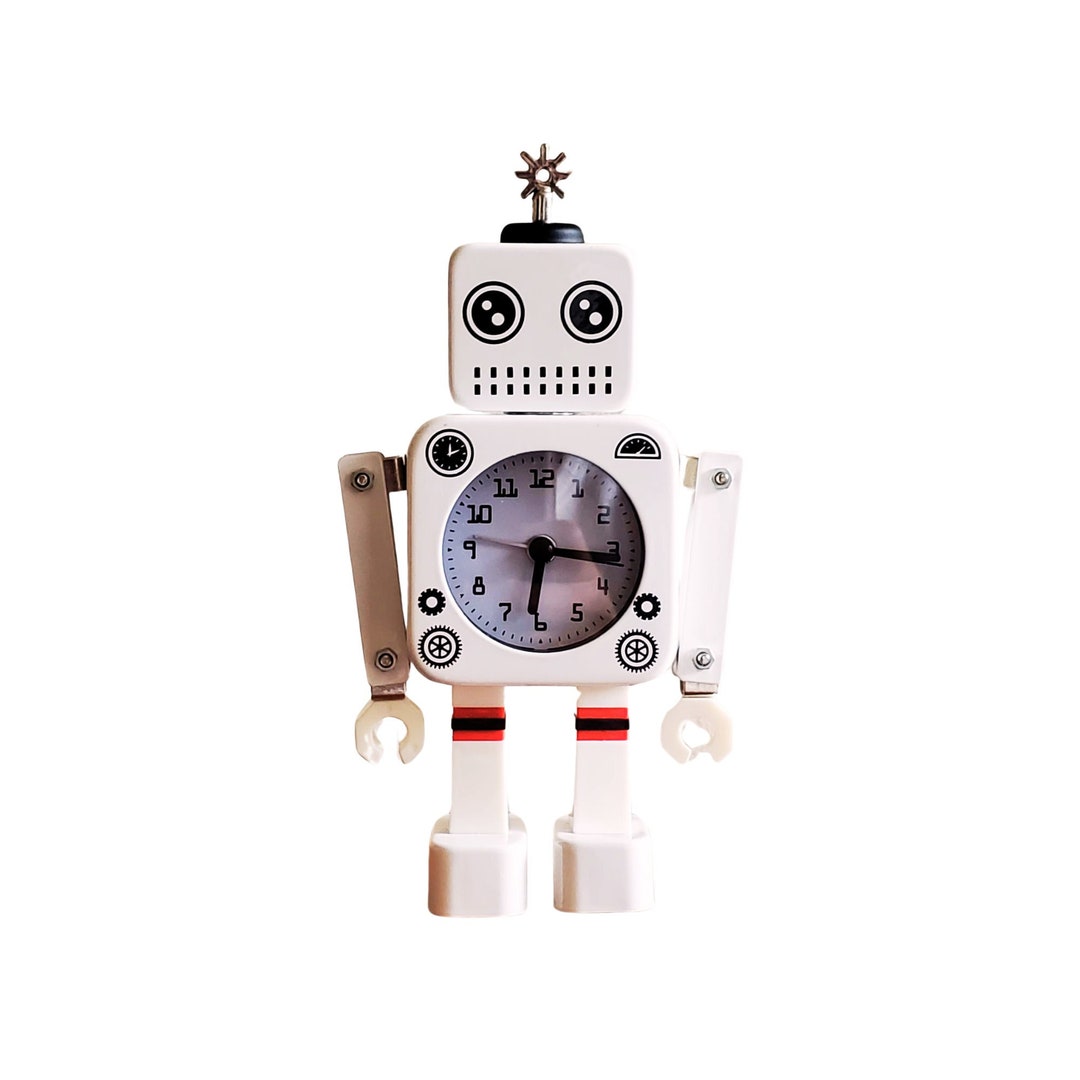 Torre and Tagus Robot Clock, Excellent Condition, Metal Robot Alarm ...