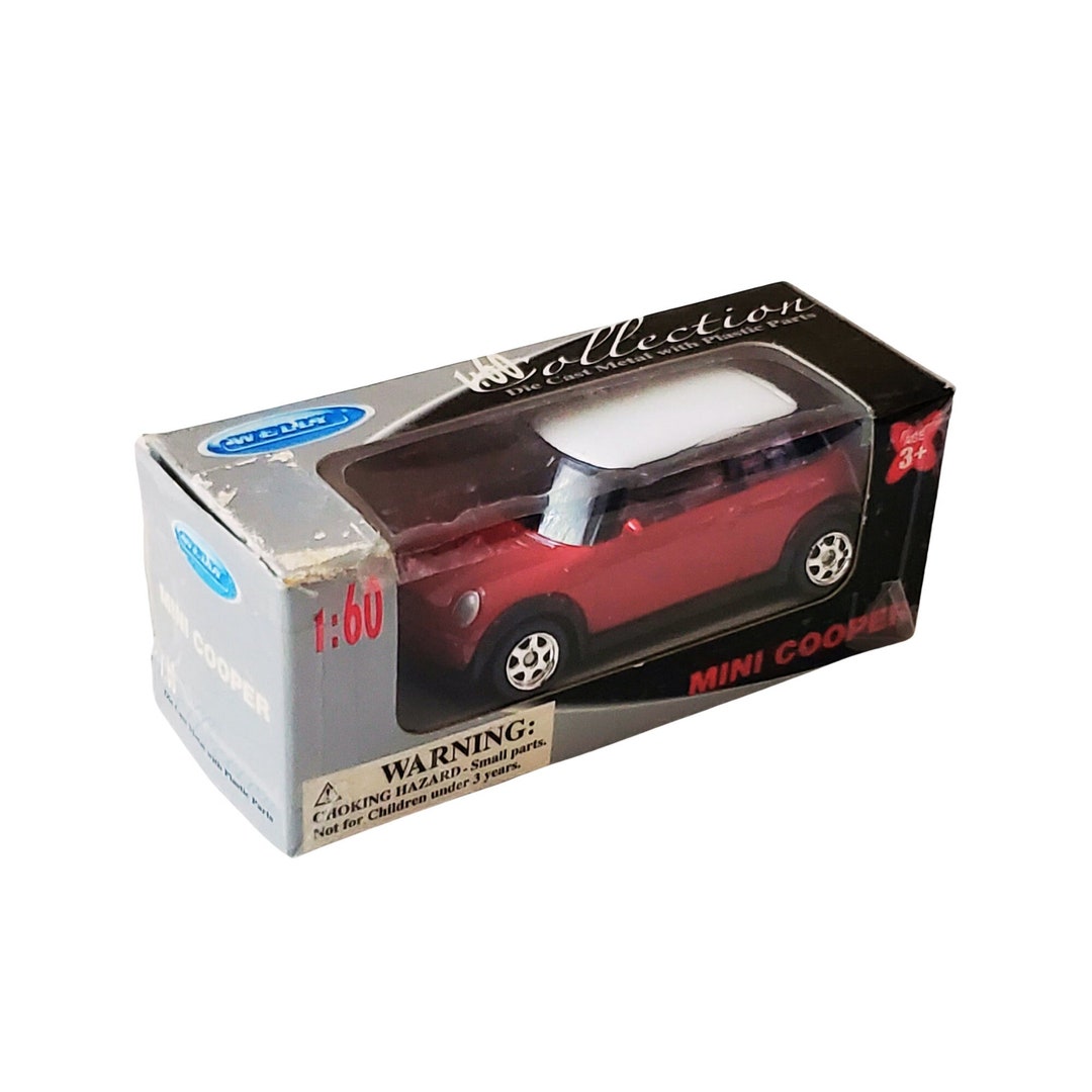 Welly Diecast Mini Cooper, 1:60, Like New, in Box, Diecast Red Mini ...