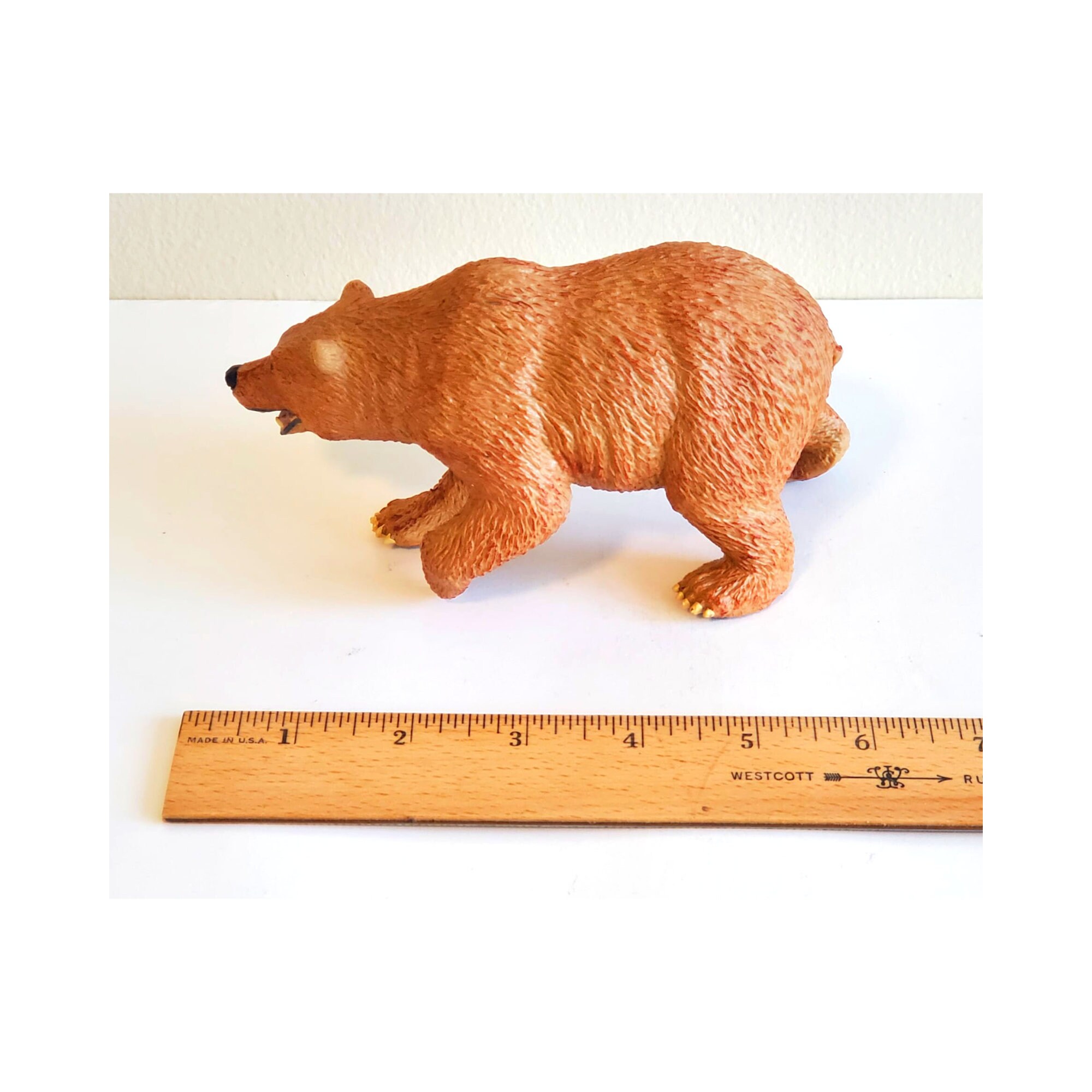 Vintage 1995 Safari Brown Bear Figure, Excellent Condition realistic ...