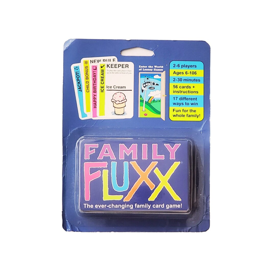 2000s Family Fluxx Card Game, by Looney Labs, 2000s Edition, Sealed ...