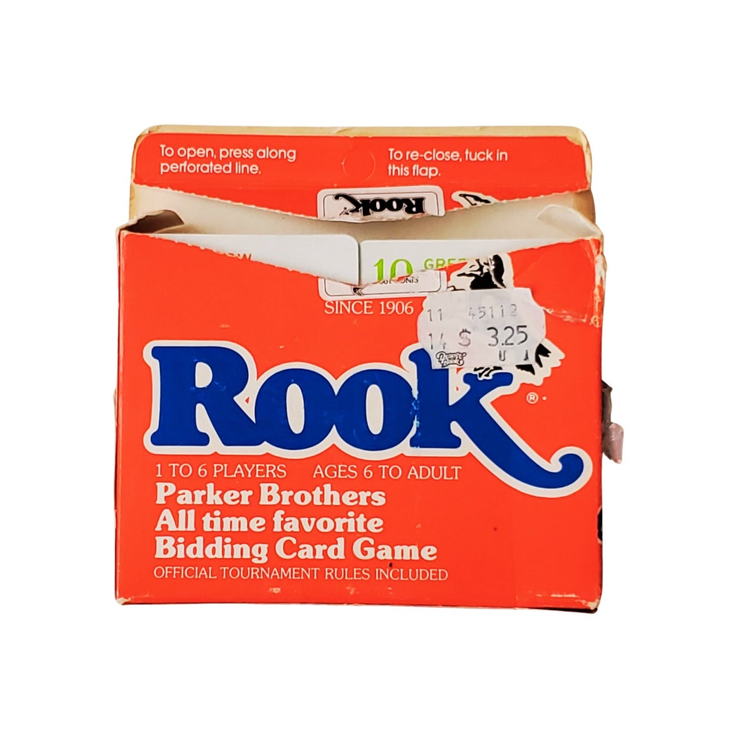 Vintage 1970s Rook Card Game, Bidding Card Game, Parker Brothers ...