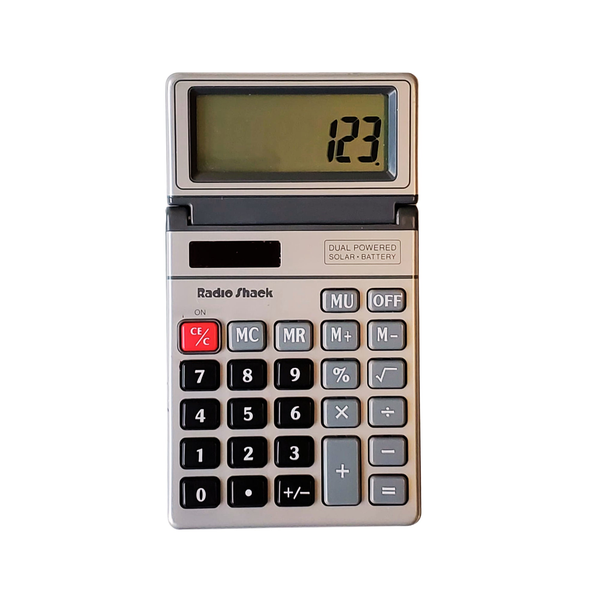 Vintage Solar Calculator, Adjustable Tilted Screen, by Radio Shack ...