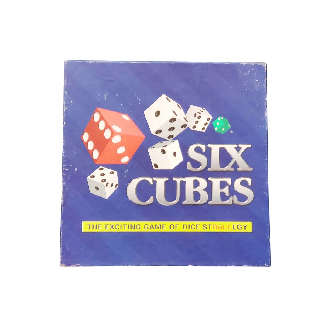 Vintage Six Cubes Game, Six Cubes Dice Game, 90s Dice Strategy Game ...
