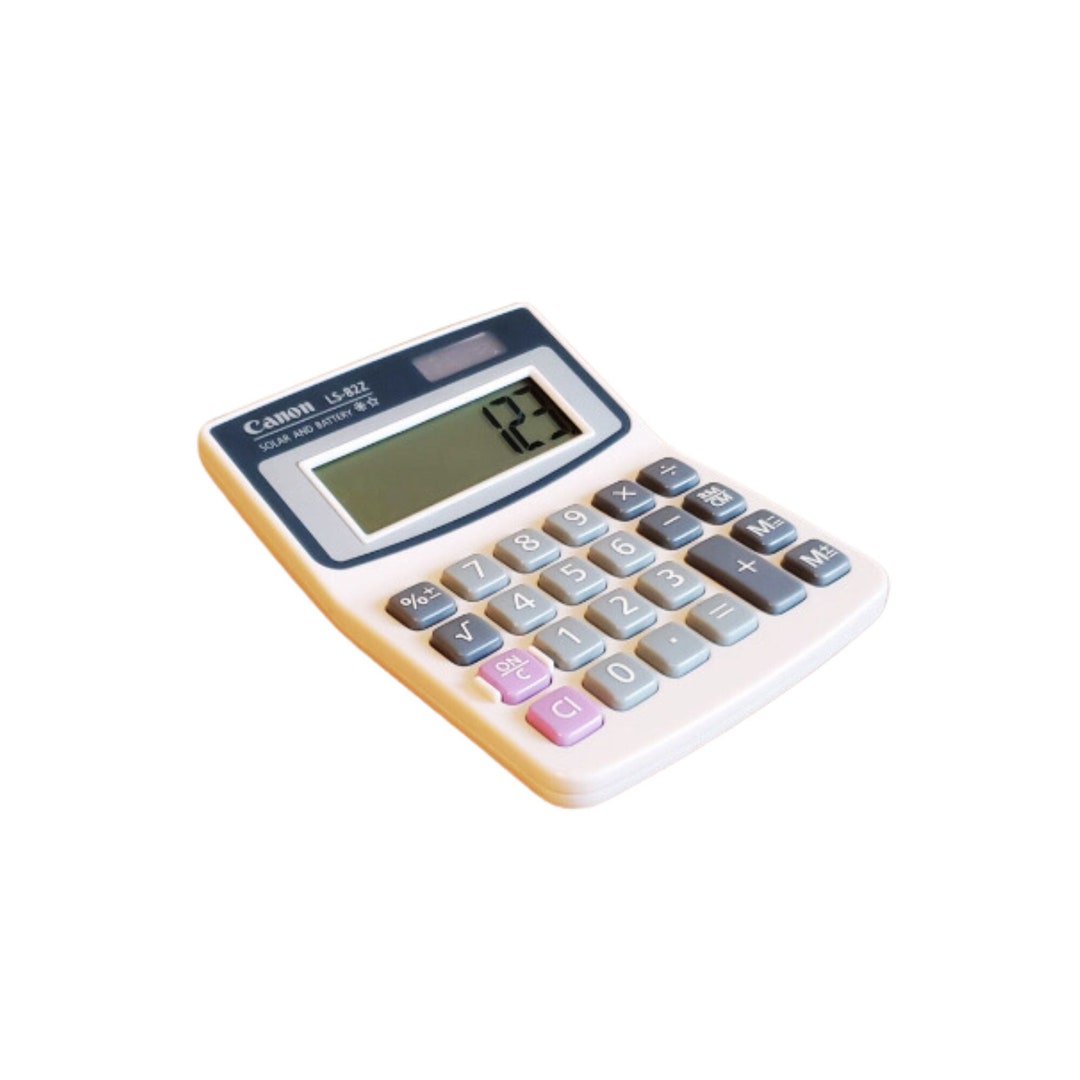 Canon Solar Calculator, Retro Tilted Screen Desktop Calculator, Great ...