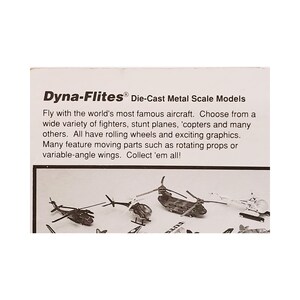 Vintage 1980s Diecast Military Airplane, Dyna-flites, Sealed (vintage ...