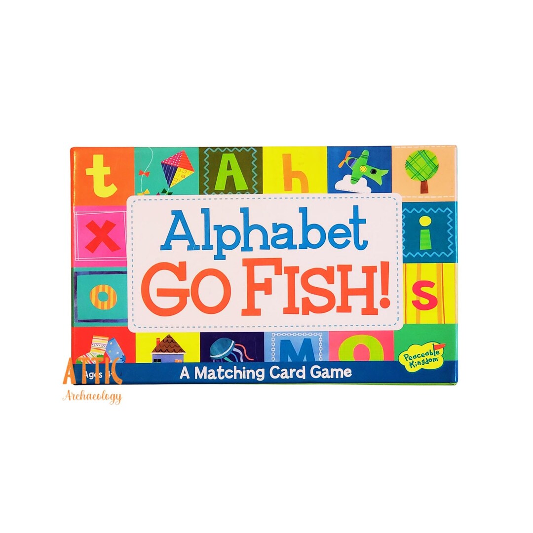 Alphabet Go Fish! Card Game, Complete, Like New, Go Fish Game, Letters ...