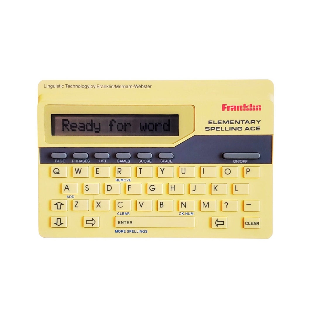 Vintage 1980s Franklin Spelling Ace Machine, Franklin Spelling Computer ...
