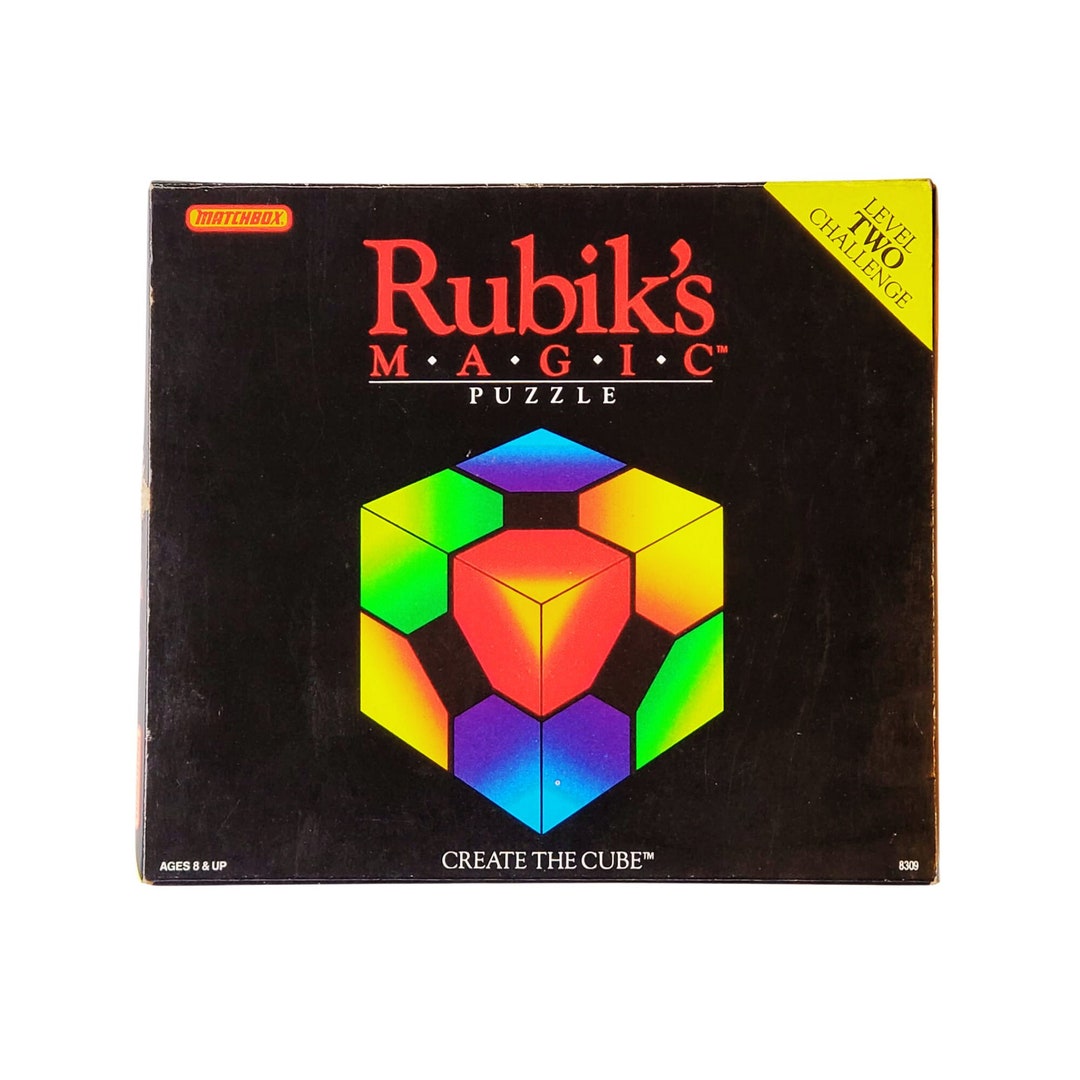 Original 1980s Rubik's Magic Puzzle, Rubik's Cube Tile Puzzle, Sealed ...
