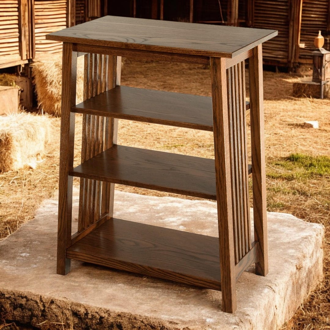 Small Mission Style Hardwood Bookshelf - Etsy