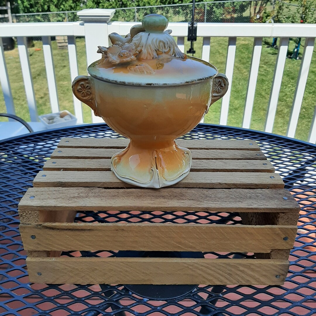 Vintage 1950s -- Hand Painted -- Betson -- Candy Dish -- Compote ...