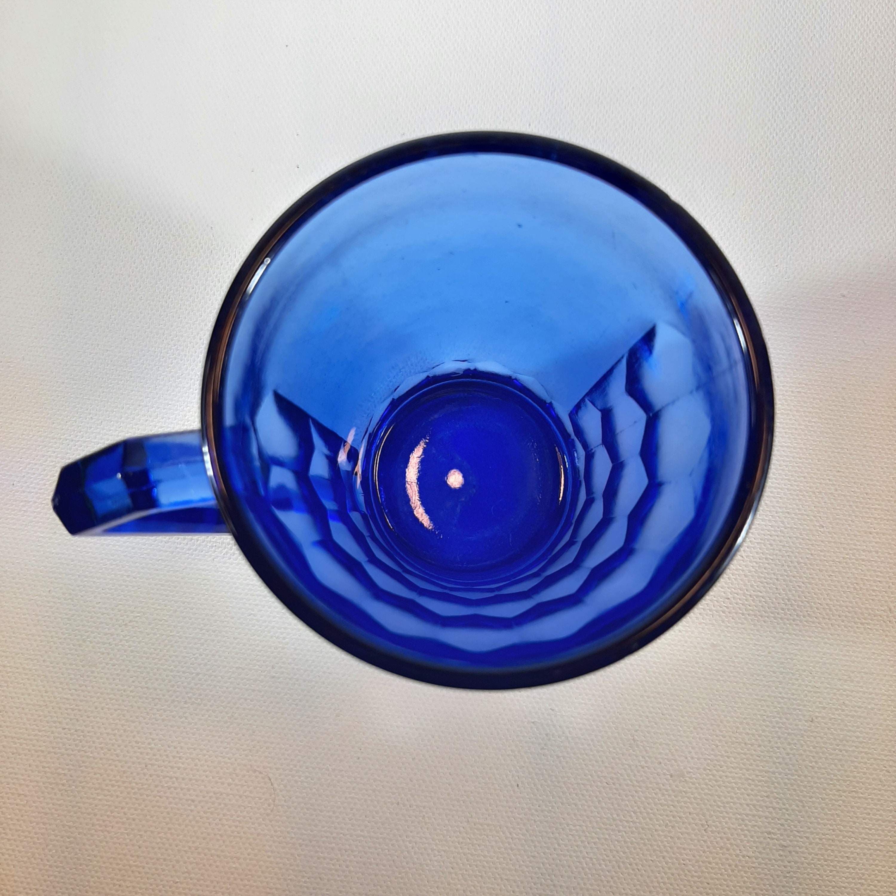Vintage 1930s Antique Hazel Atlas Cobalt Blue Depression Glass ...