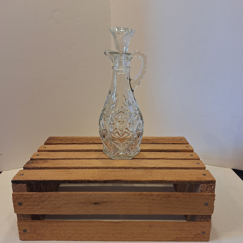 Vintage Cruets Cut Glass - Etsy