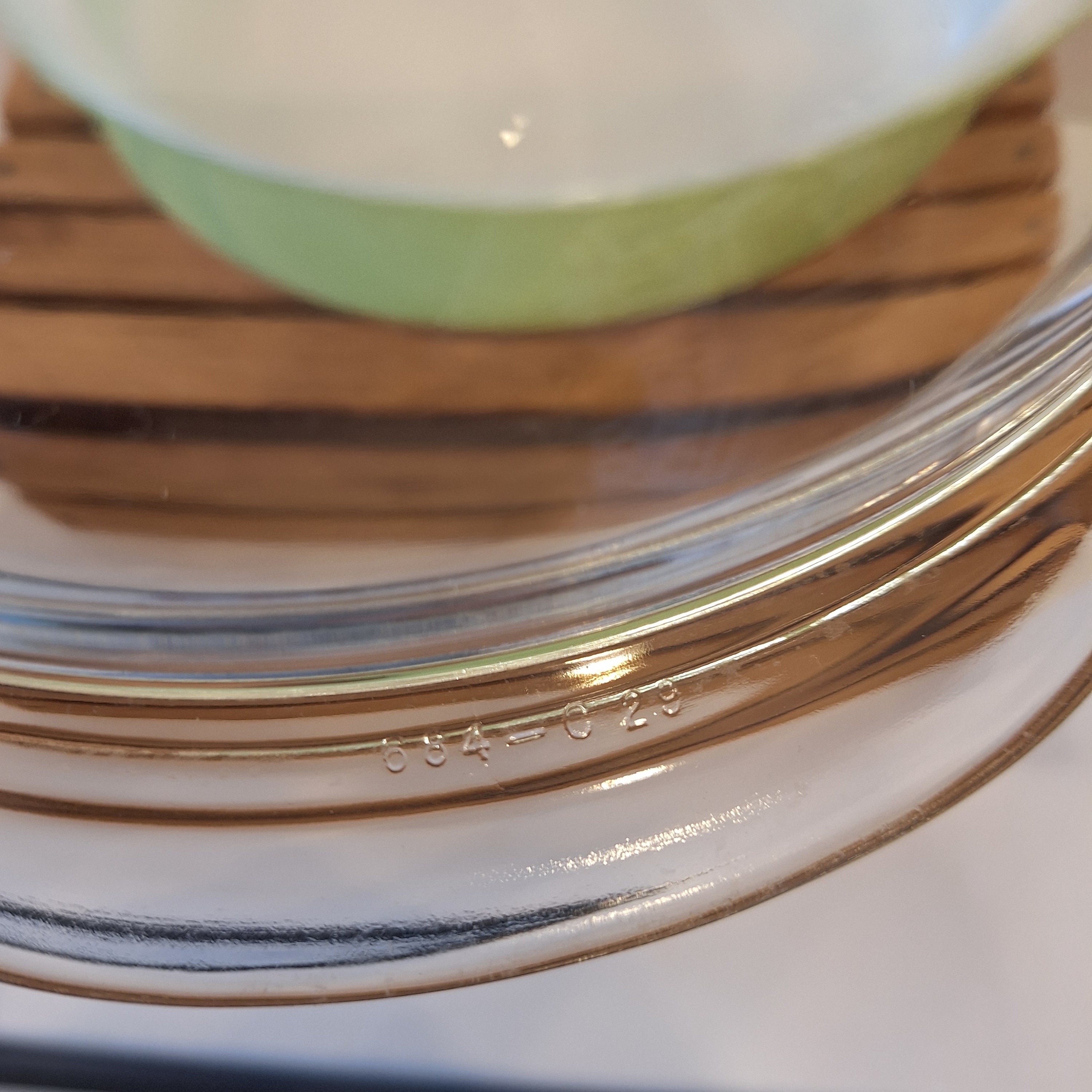 Vintage 1950s Pyrex Lime Green 8 Inch Cake Dish Round Glass Lid 221 684 ...