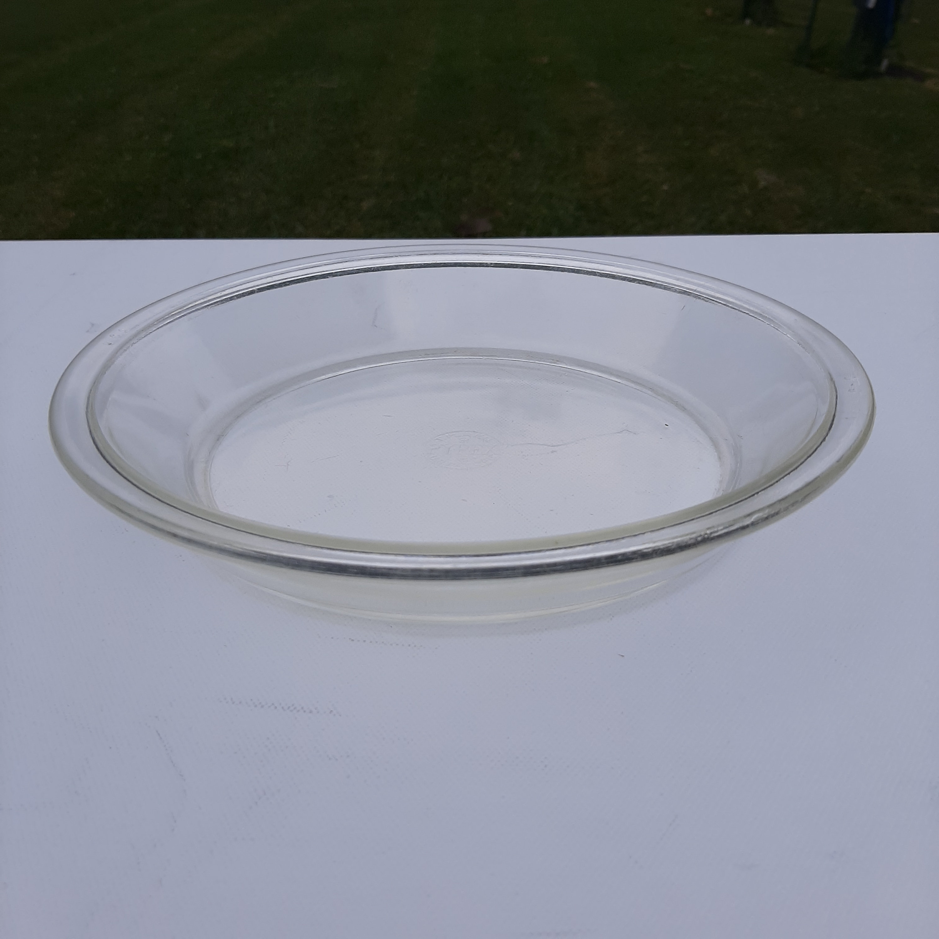 Vintage Early 1900s Pyrex CG Dollar Sign Monogram 208 Clear Glass Pie ...