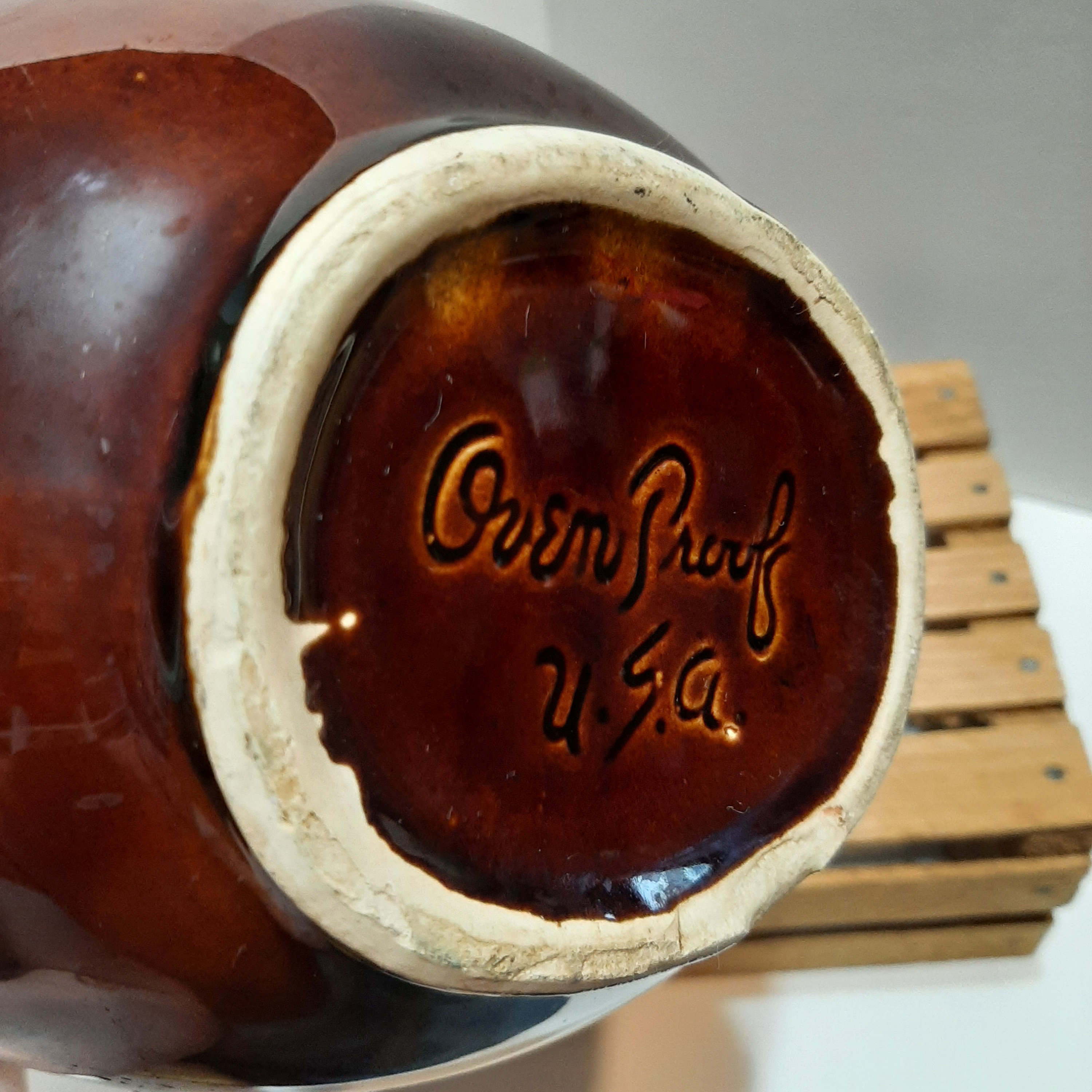 Vintage 1960s Hull Pottery Brown Drip Oven Proof USA - Etsy