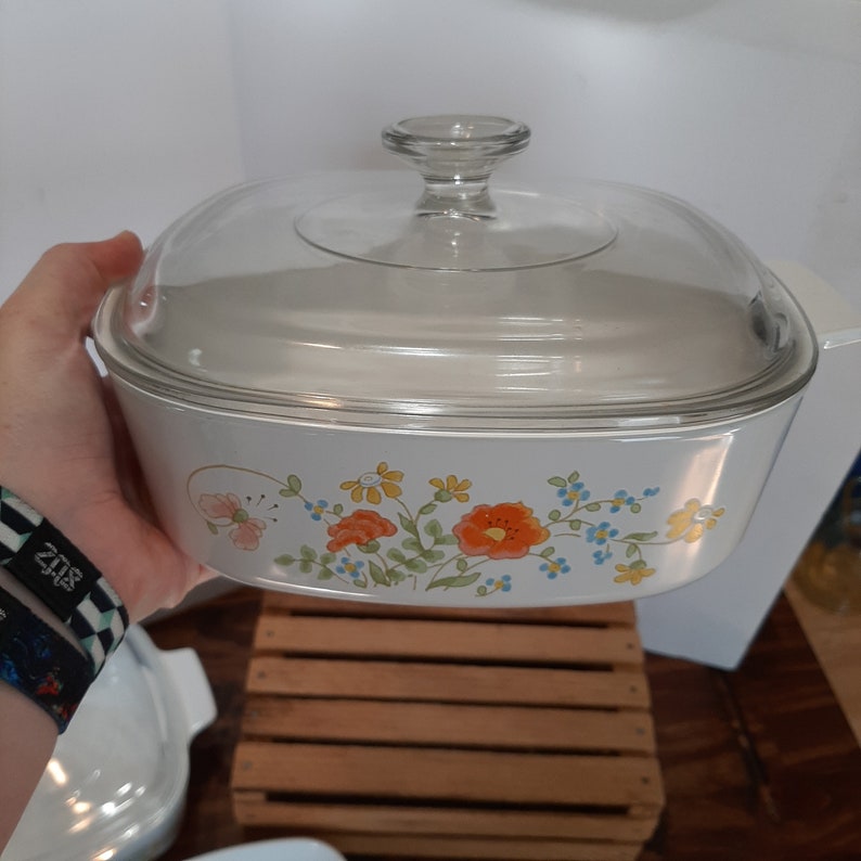 Vintage 1980s Corning Ware Wildflower Pattern - Etsy