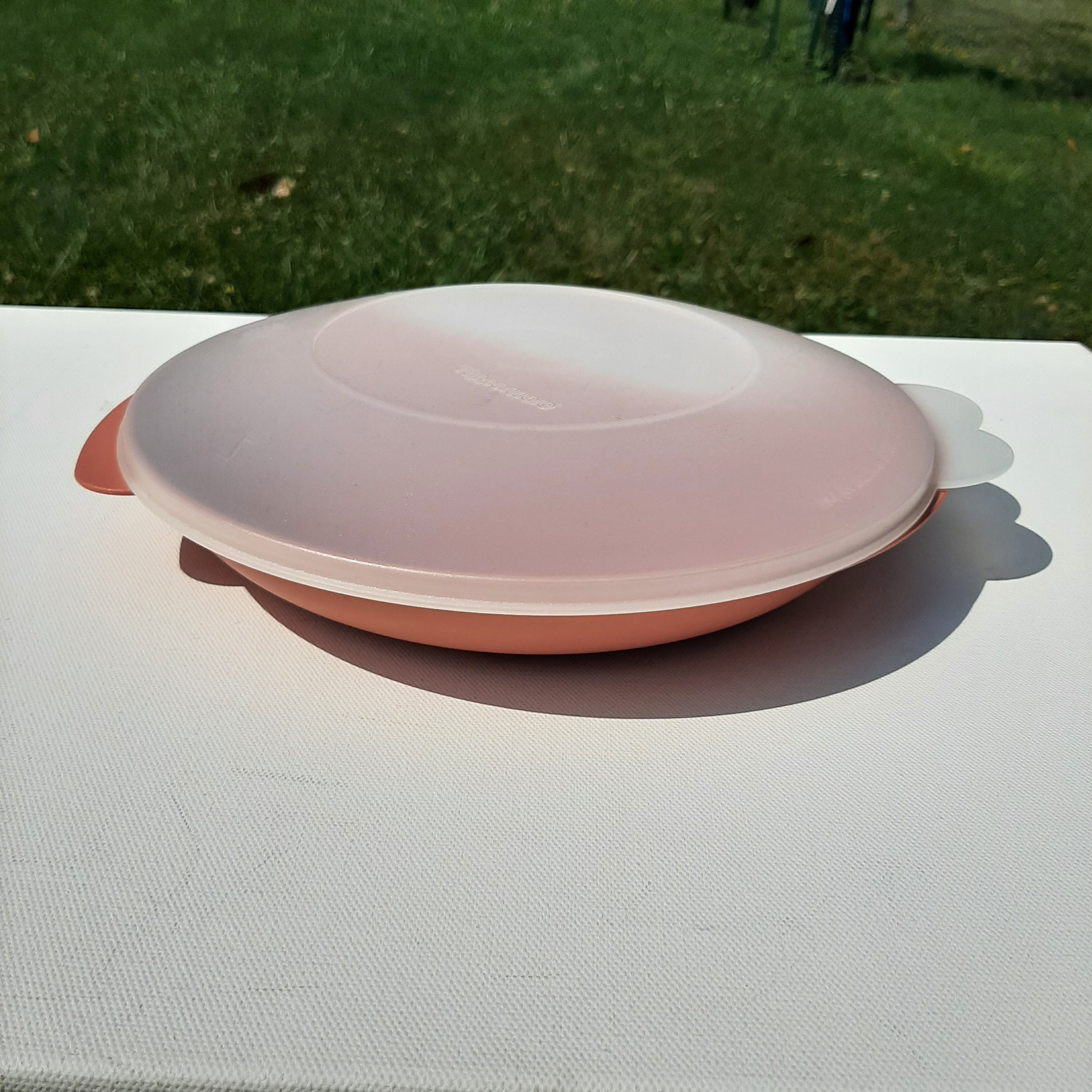 Vintage 1990s Tupperware 2604B-4 Reheatables Divided Dish 2605A-1 ...