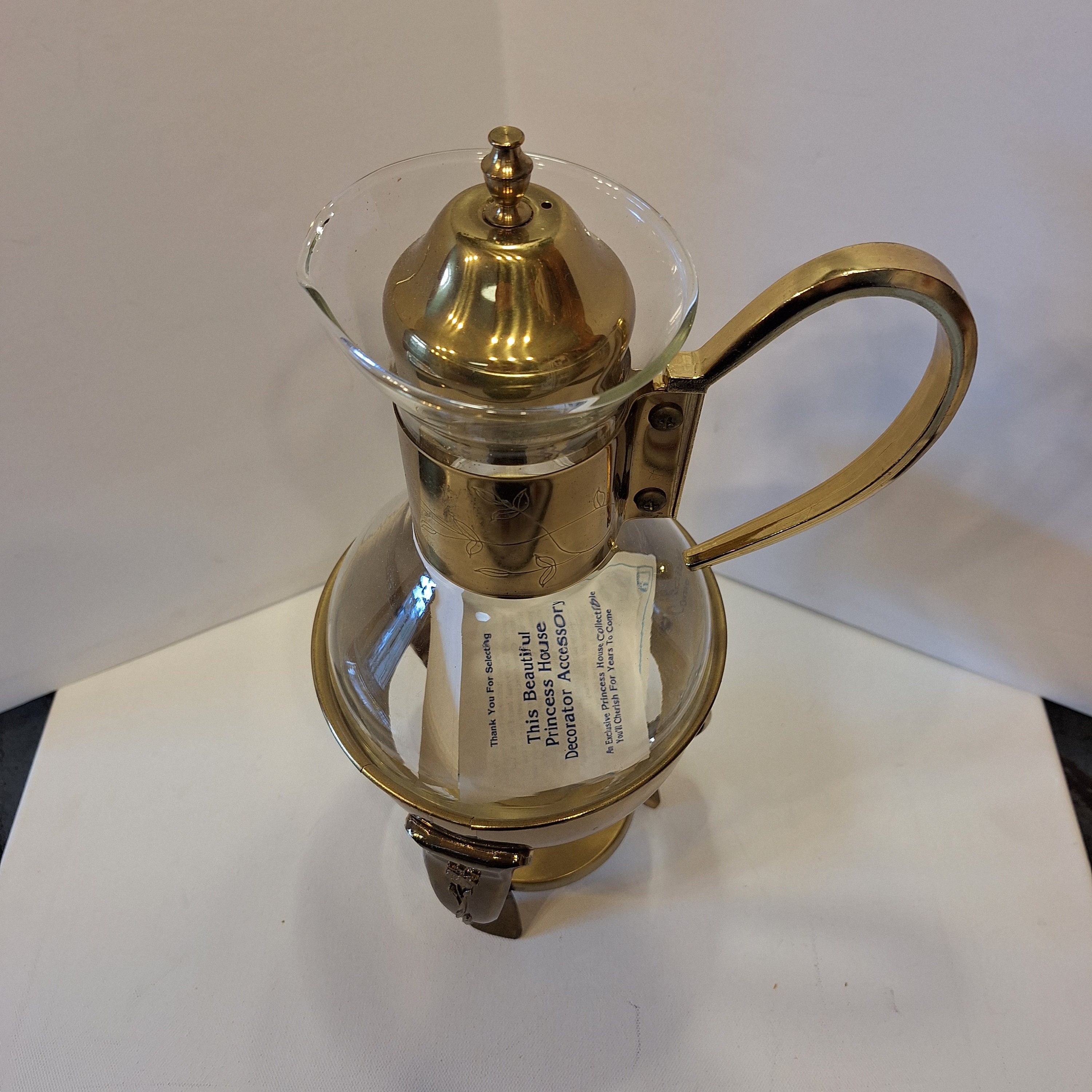 Vintage 1980s Princess House Coffee Carafe and Brass - Etsy