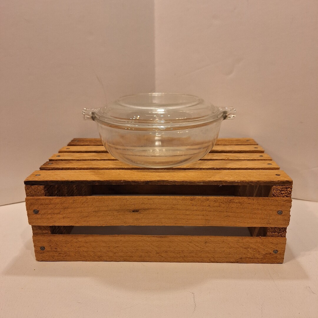 Vintage 1970s -- Pyrex -- 019 600 Ml -- Clear Glass -- Mini Casserole ...