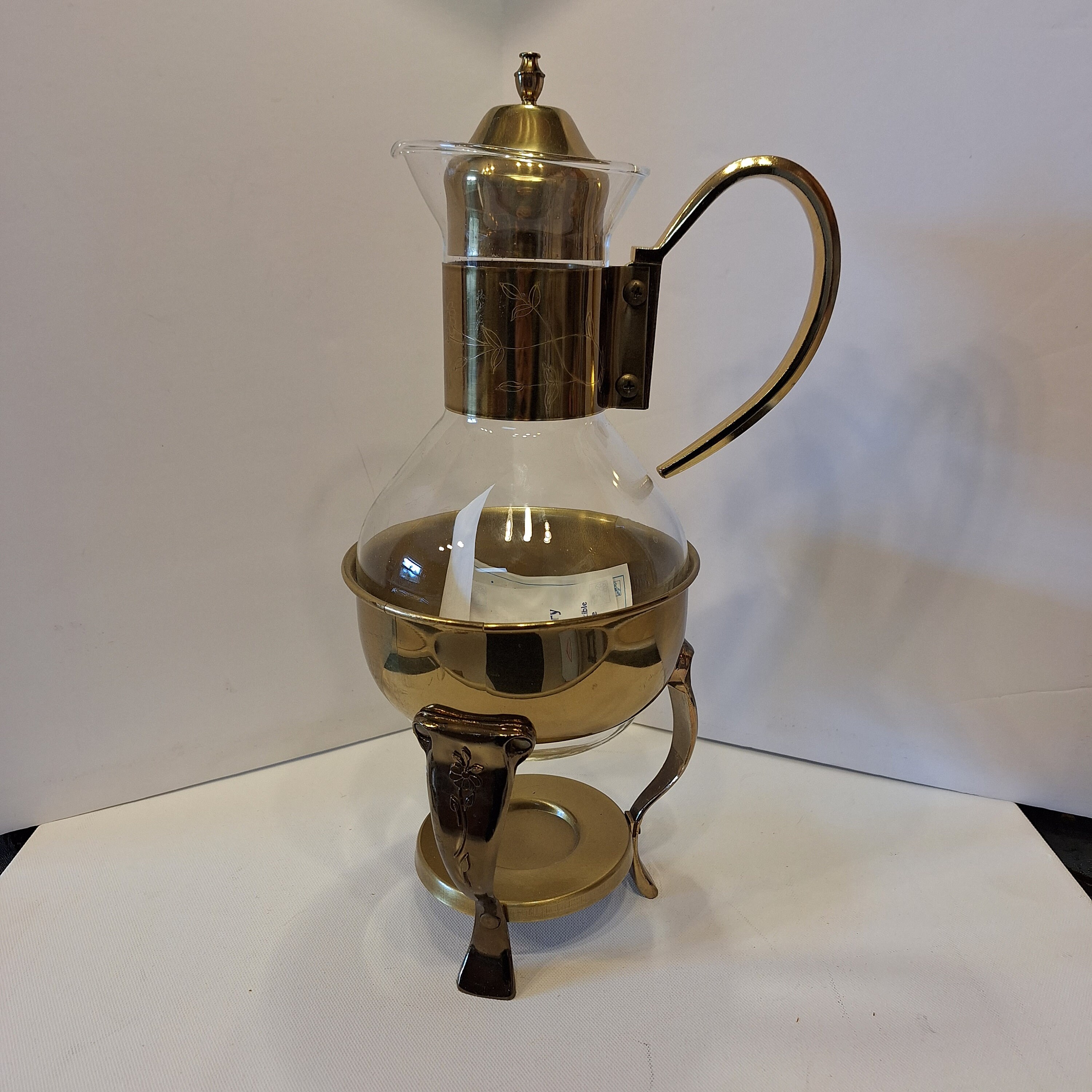 Vintage 1980s Princess House Coffee Carafe and Brass - Etsy