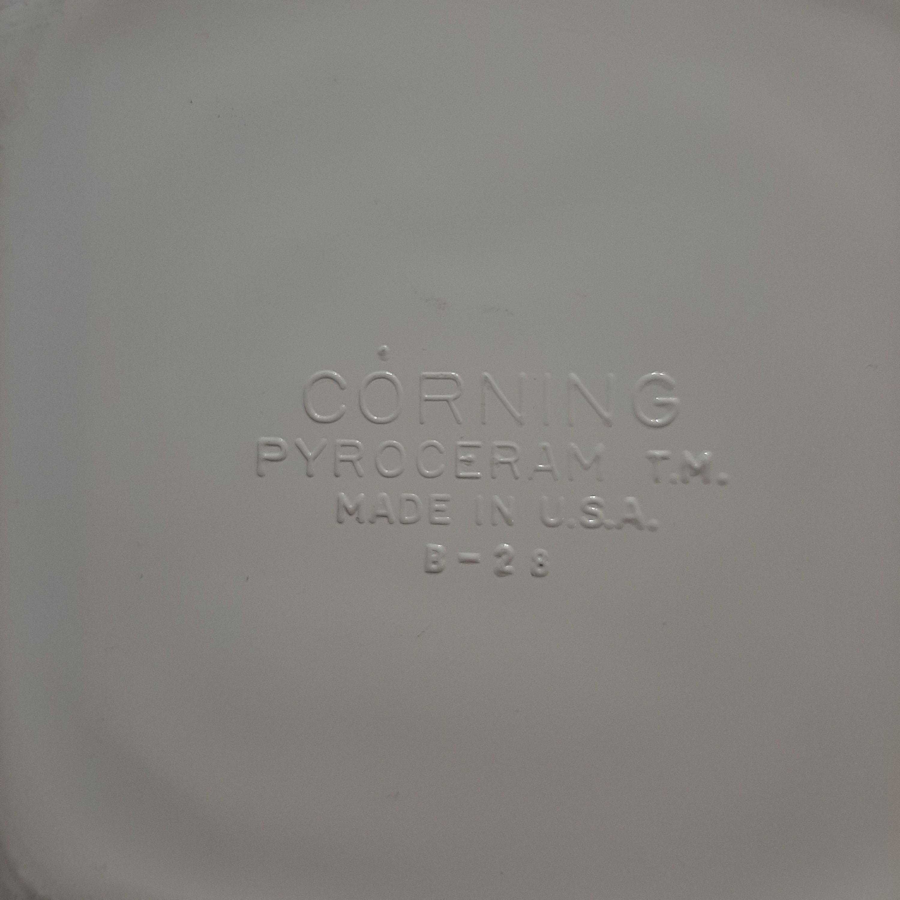 Vintage 1958 -- Corning -- Blue Cornflower -- Pyroceram -- B-28 -- 1.5 ...