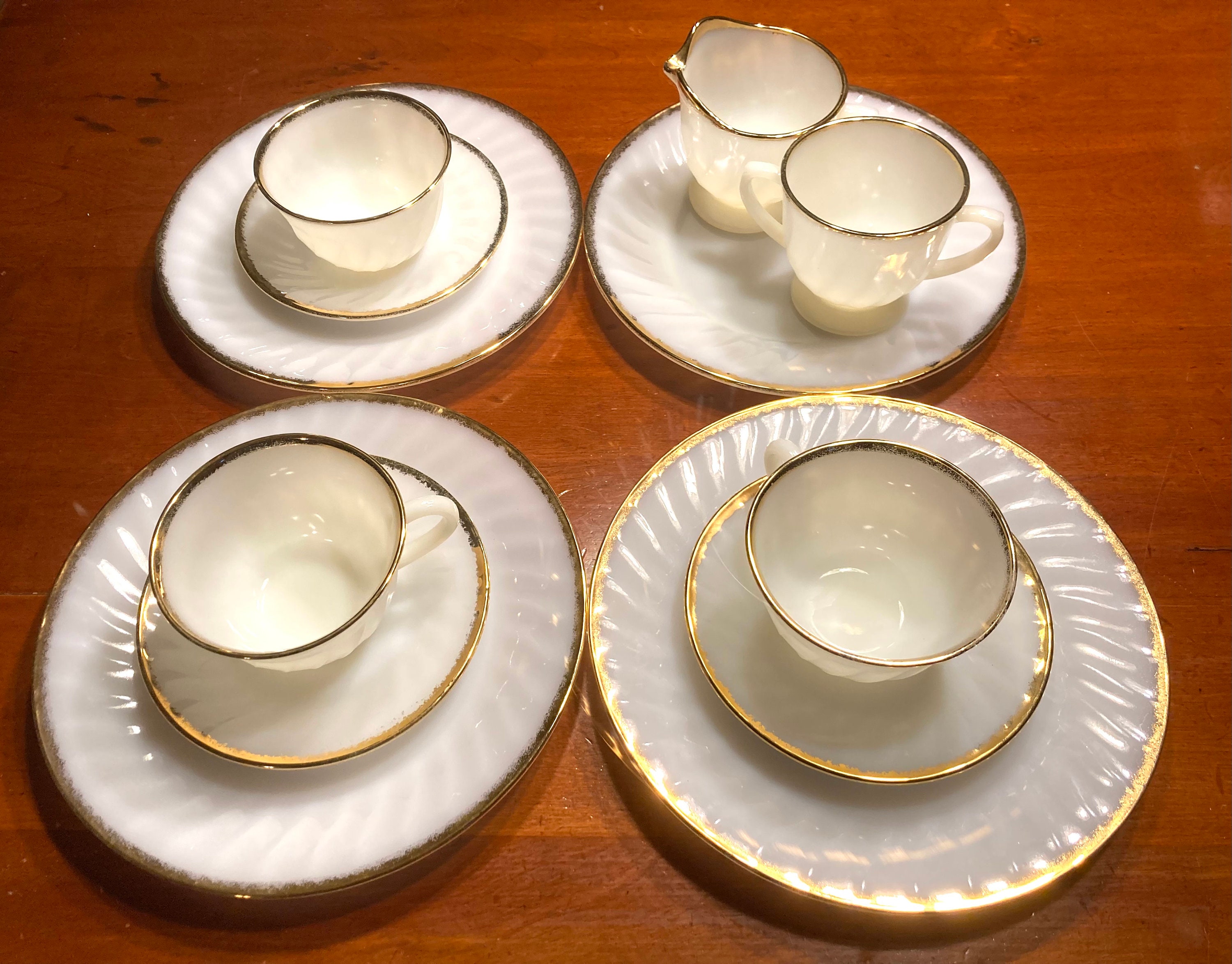 Vintage Fire King Glassware Set - Etsy